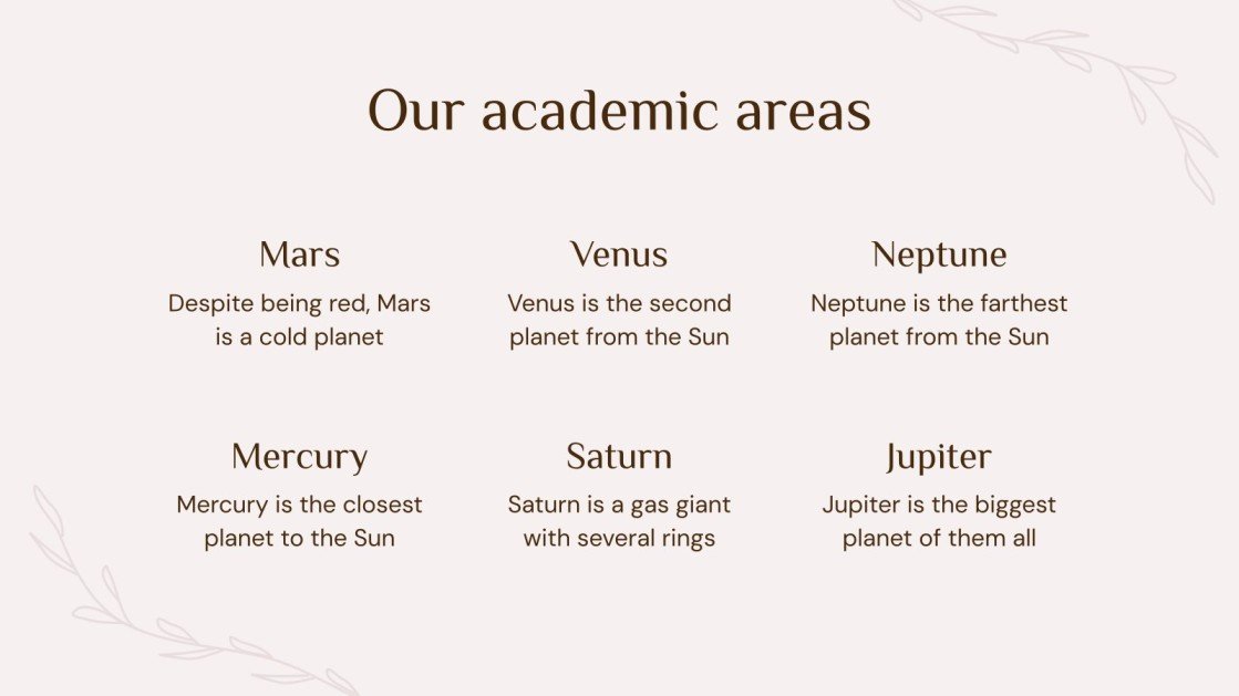 Elegant Typefaces Theme for School Center Presentation