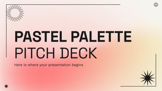 Free rainbow style Google Slides and PPT templates