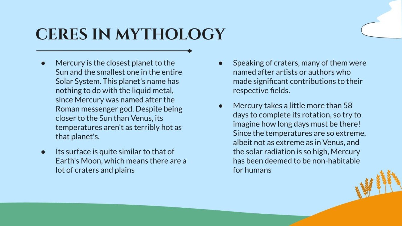 Ancient Roman Goddess: Ceres Presentation