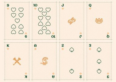 Brazil Themed Printable Deck of Playing Cards Presentation