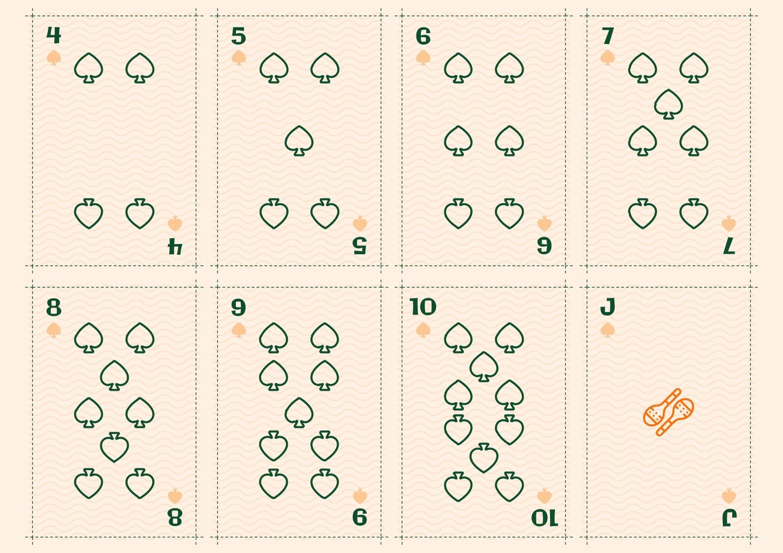 Brazil Themed Printable Deck of Playing Cards Presentation