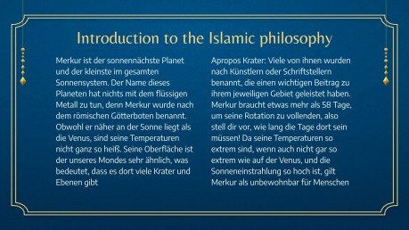 History of Islamic Philosophy Presentation