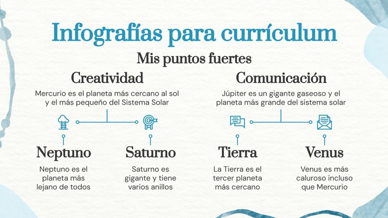 Plantilla Infografías Currículum para cualquier persona