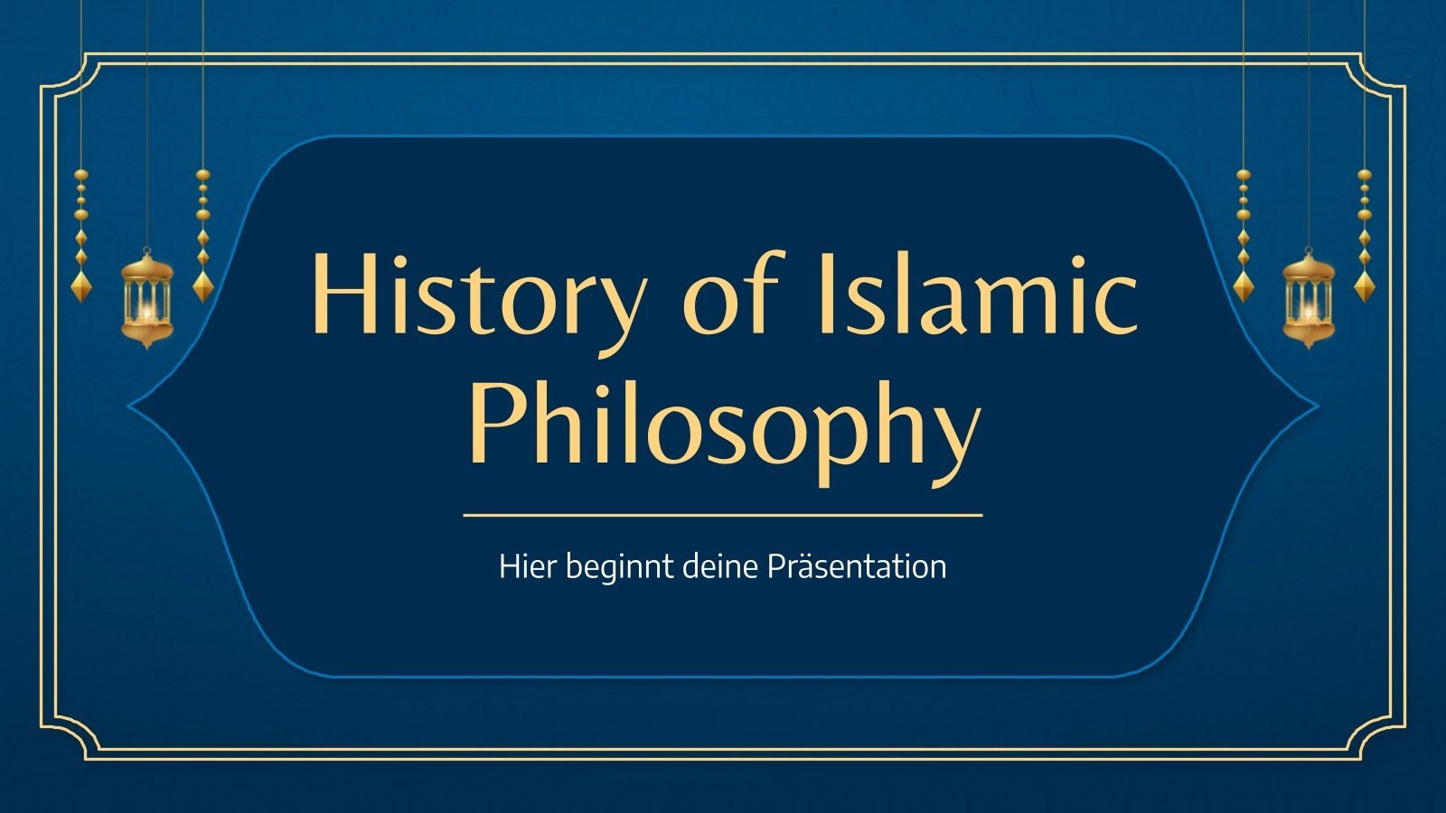 Free templates about Muslim culture for Google Slides & PPT