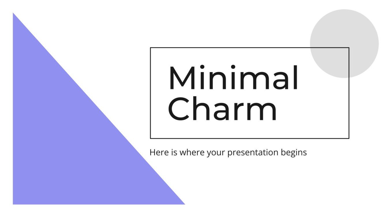 Minimal Charm Presentation