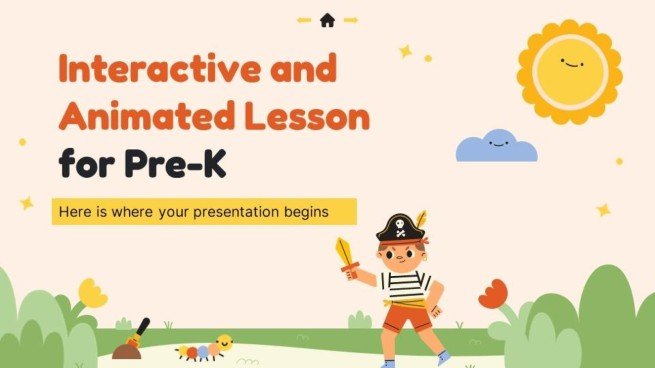 Interactive and Animated Lesson for Pre-K Presentation