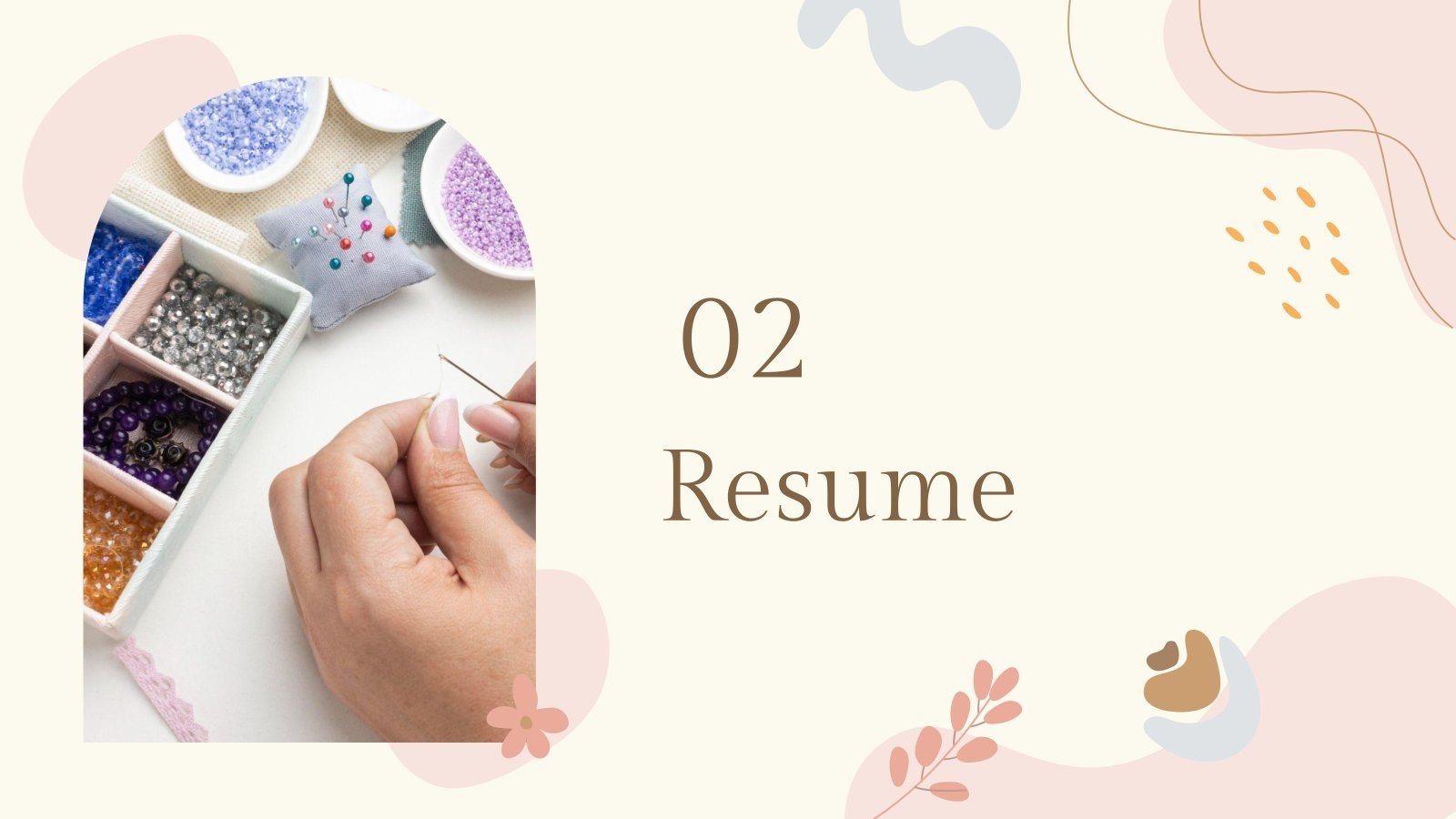 Bead Embroidery Portfolio Presentation