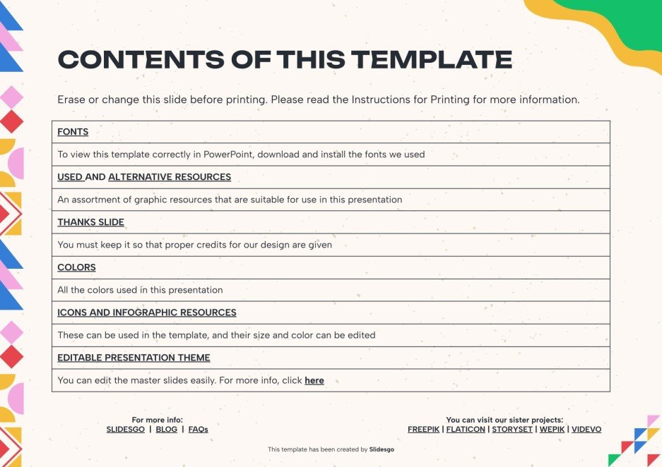 Colorful Raffle Slides Presentation