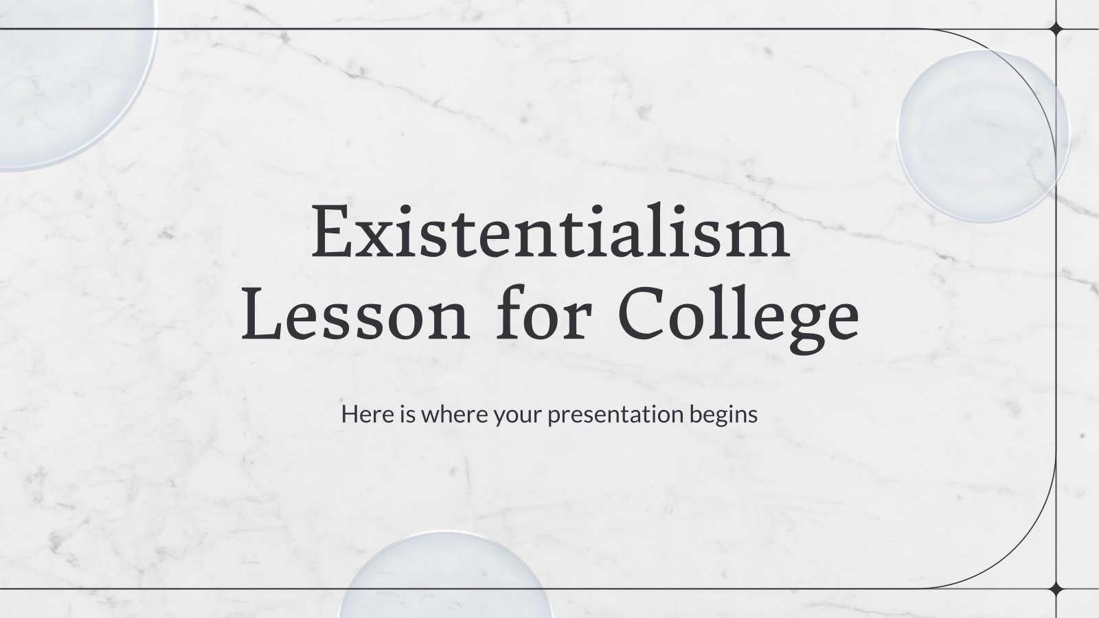 Existentialism Lesson for College Presentation