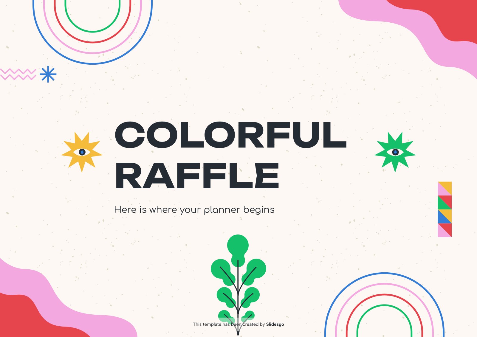Colorful Raffle Slides Presentation