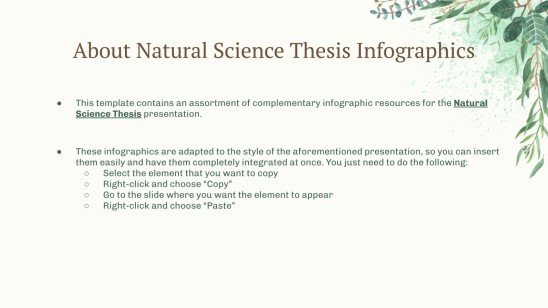 Natural Science Thesis Infographics Presentation