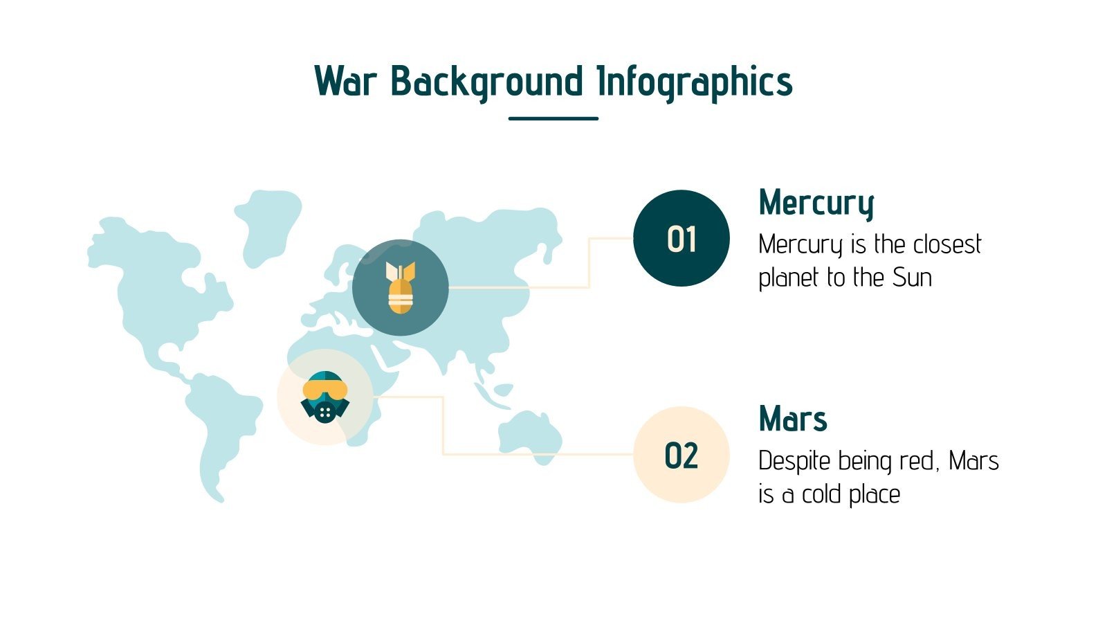 War Background Infographics Template