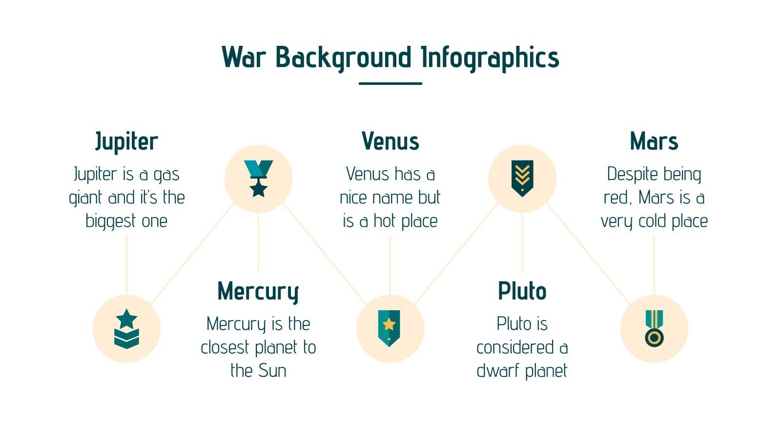War Background Infographics Template