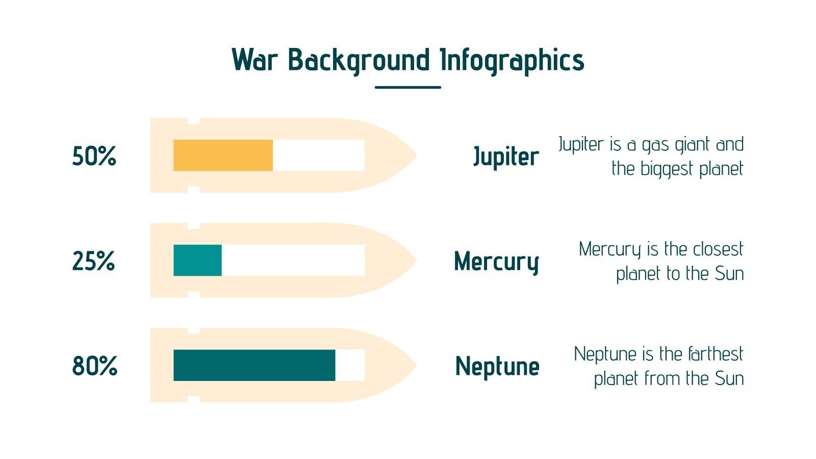 War Background Infographics Template