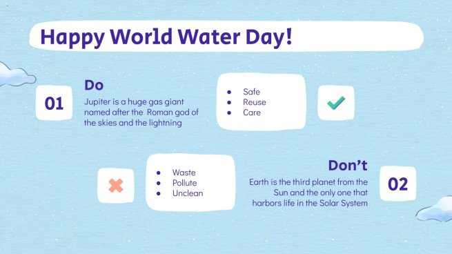 Bonne Journée Mondiale de l'Eau ! Infographies minithèmes