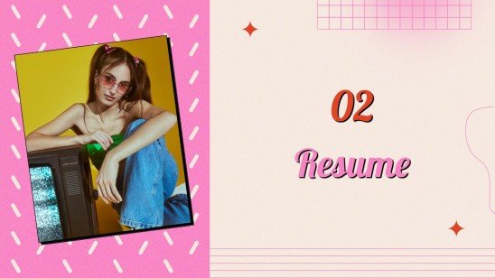 Retro Pink Style Portfolio Presentation