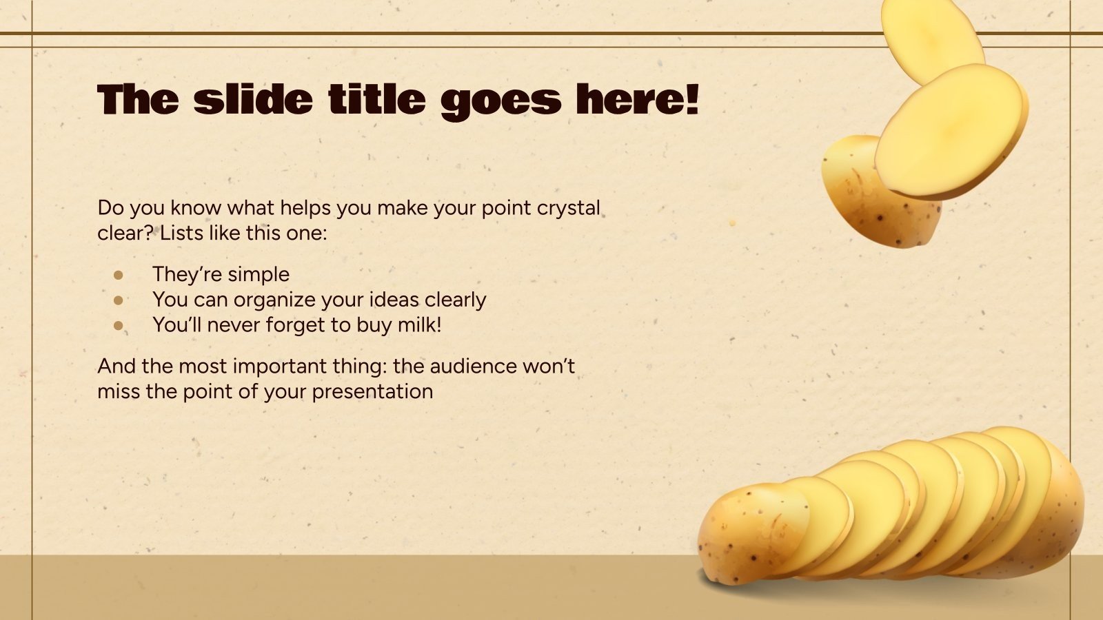 Potatoes Presentation