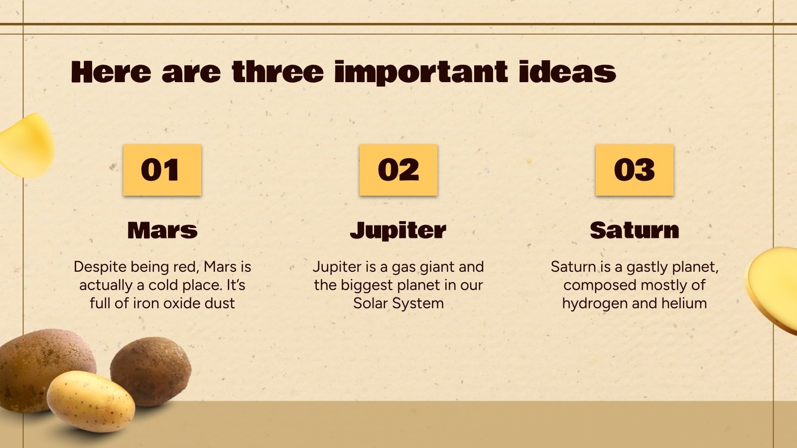 Potatoes Presentation