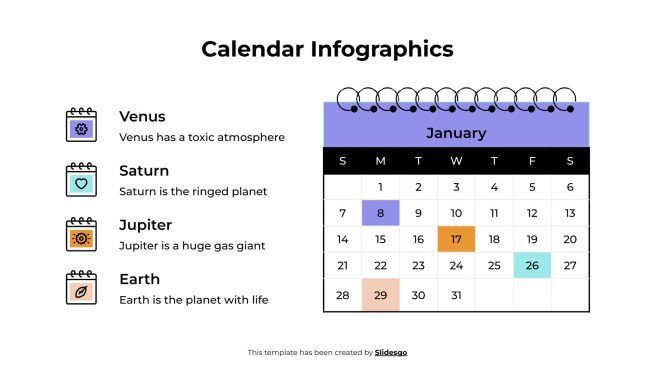 Calendar Infographics Presentation