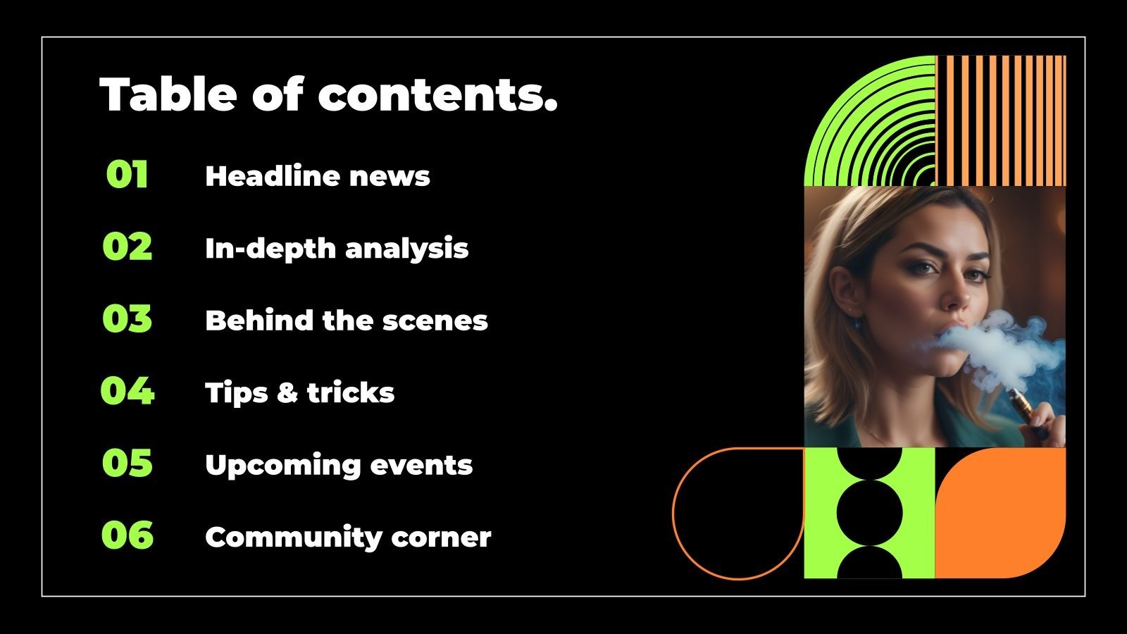 Vaping Newsletter Presentation