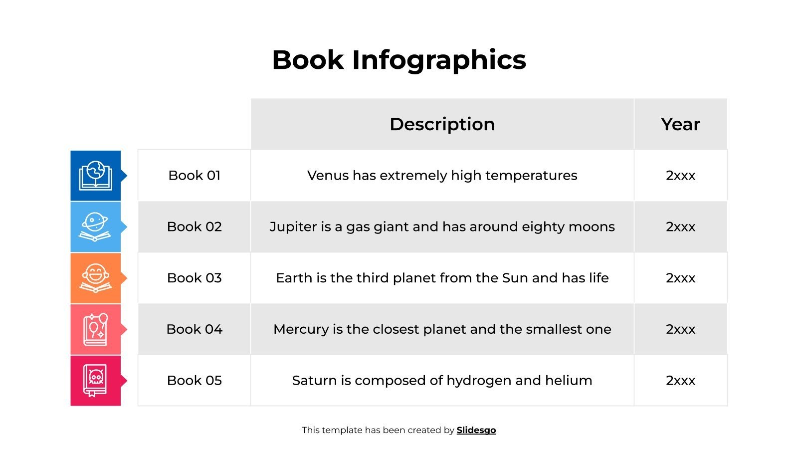 Book Infographics Template