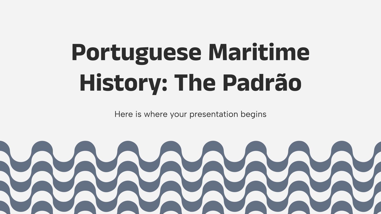 Portuguese Maritime History: The Padrão Presentation