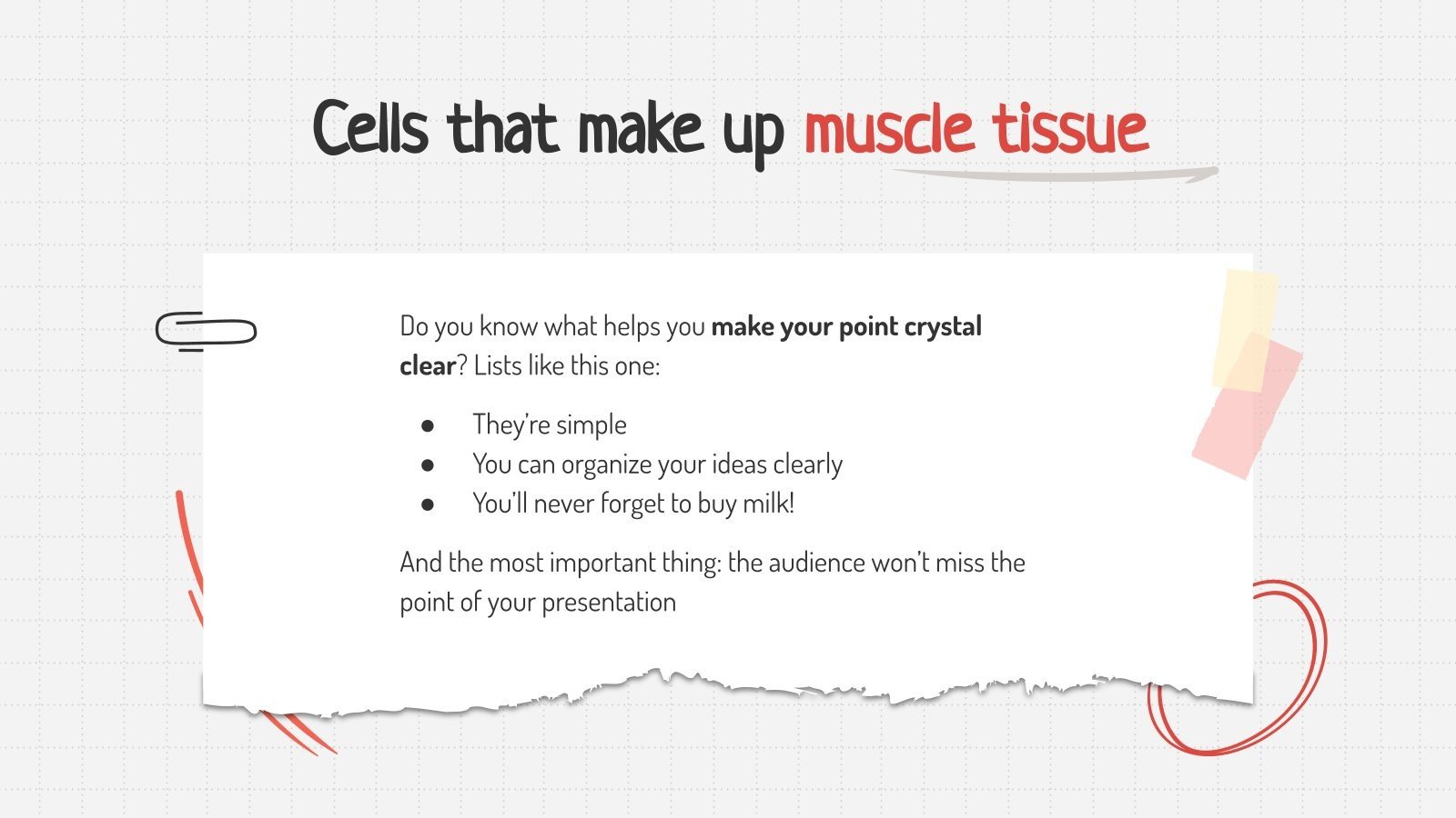 Biology Subject for Elementary: Muscular System Presentation