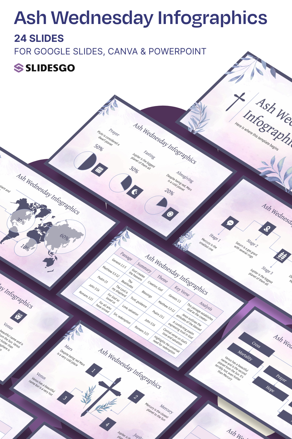 Ash Wednesday Infographics Presentation