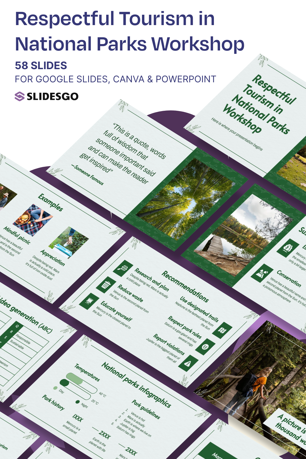 Respectful Tourism in National Parks Workshop Presentation