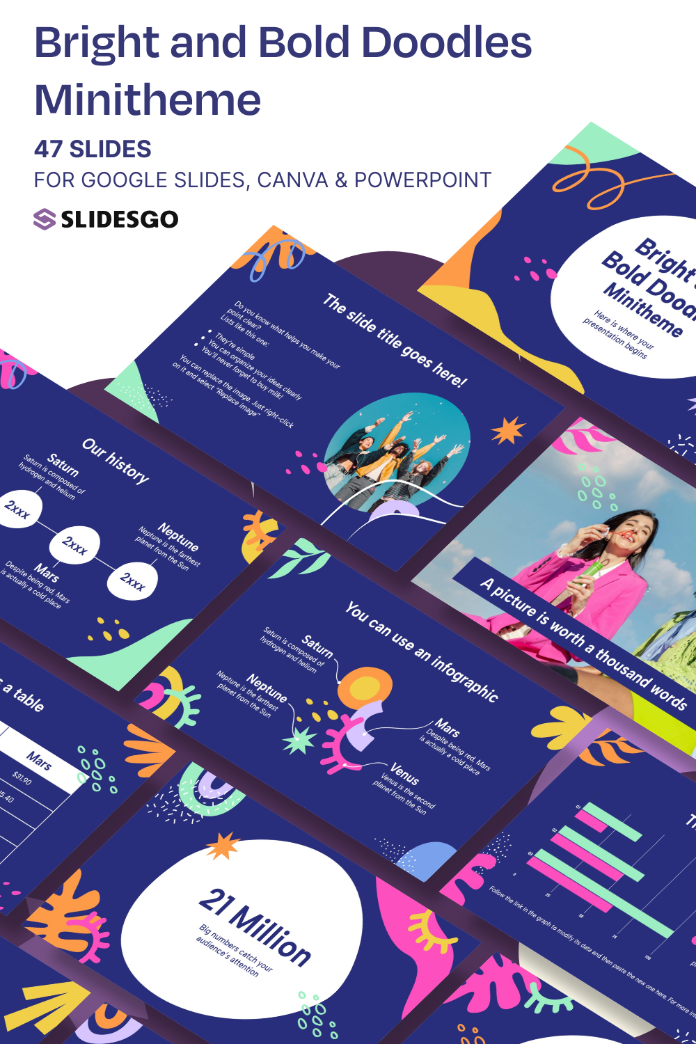 Bright and Bold Doodles Minitheme Presentation