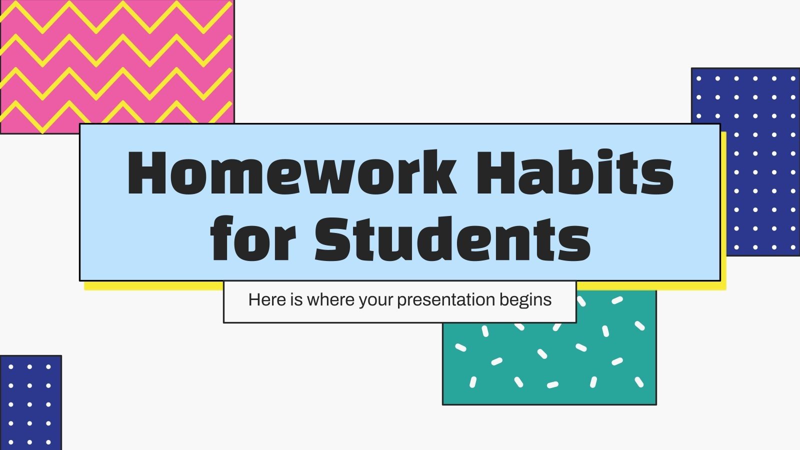 Homework Habits for Students Presentation