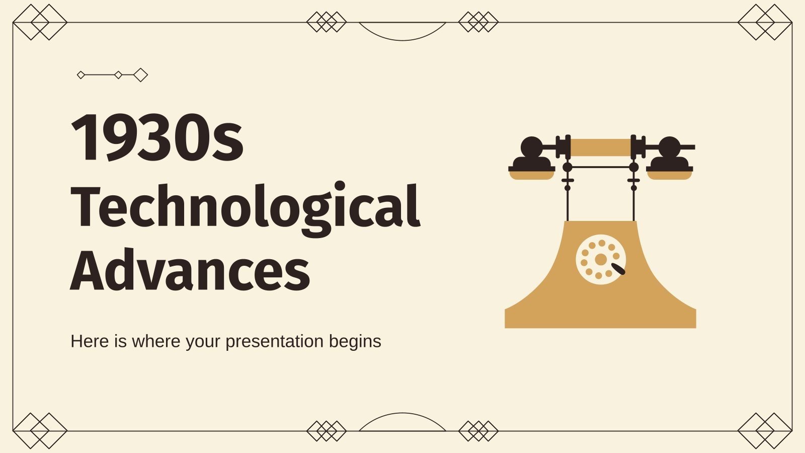 1930s Technological Advances Presentation