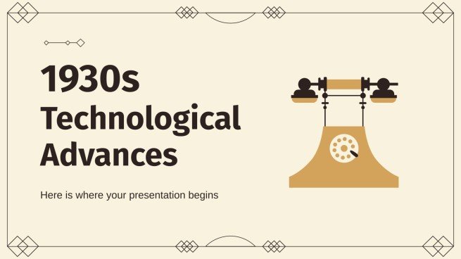 1930s Technological Advances Presentation