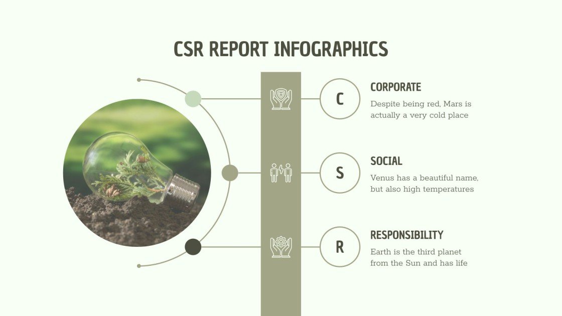 CSR Report Infographics Presentation