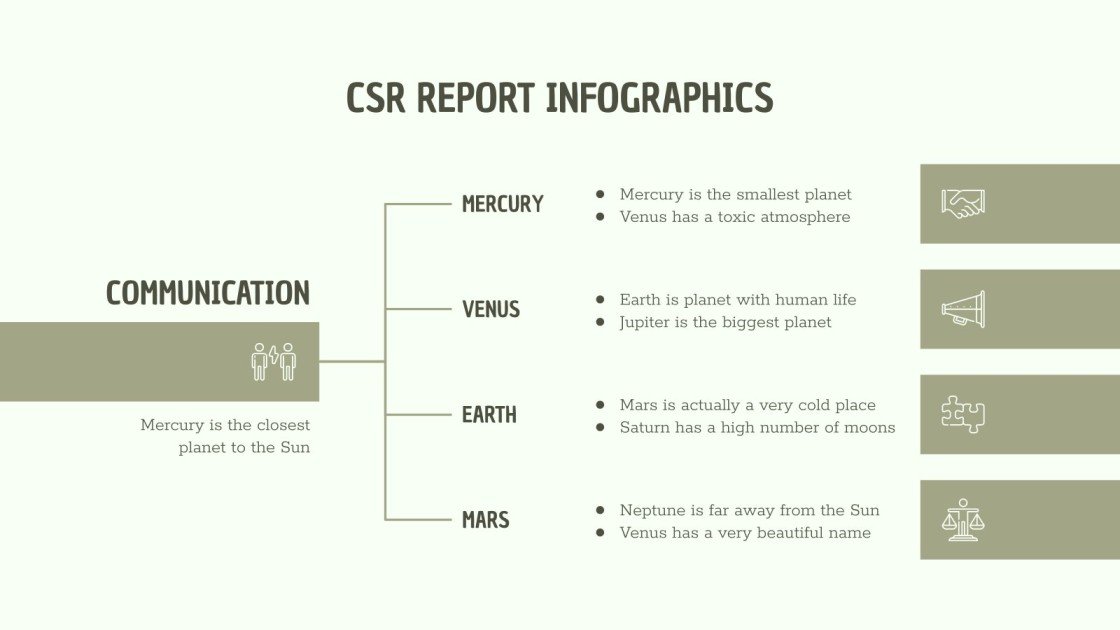 CSR Report Infographics Presentation