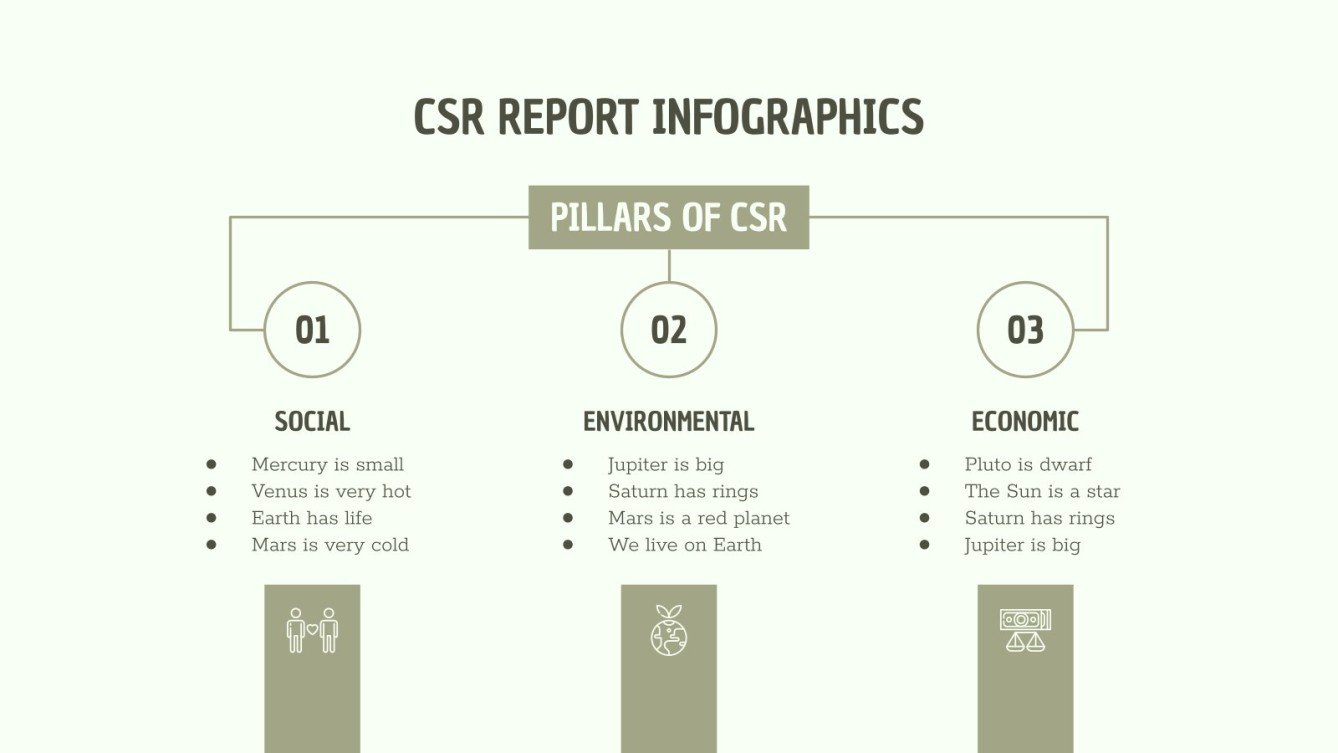 CSR Report Infographics Presentation