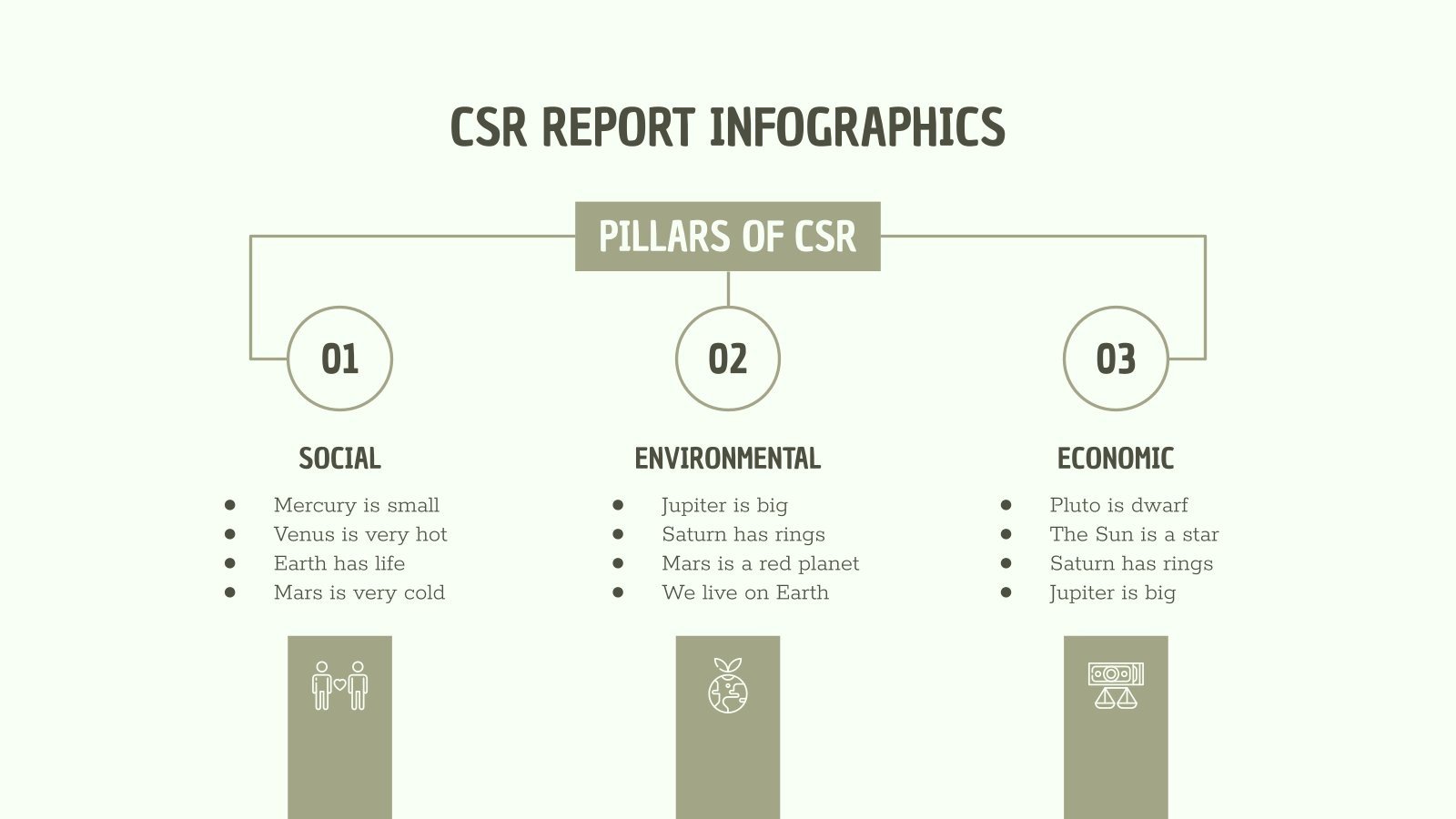 CSR Report Infographics Presentation