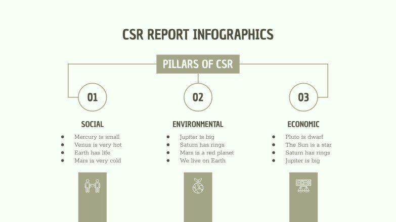 CSR Report Infographics Presentation