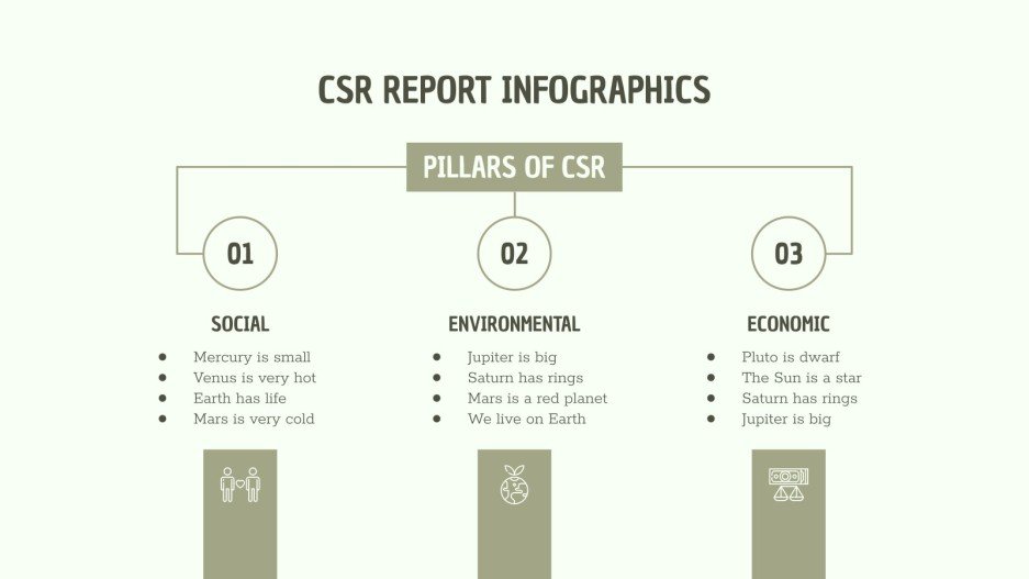 CSR Report Infographics Presentation