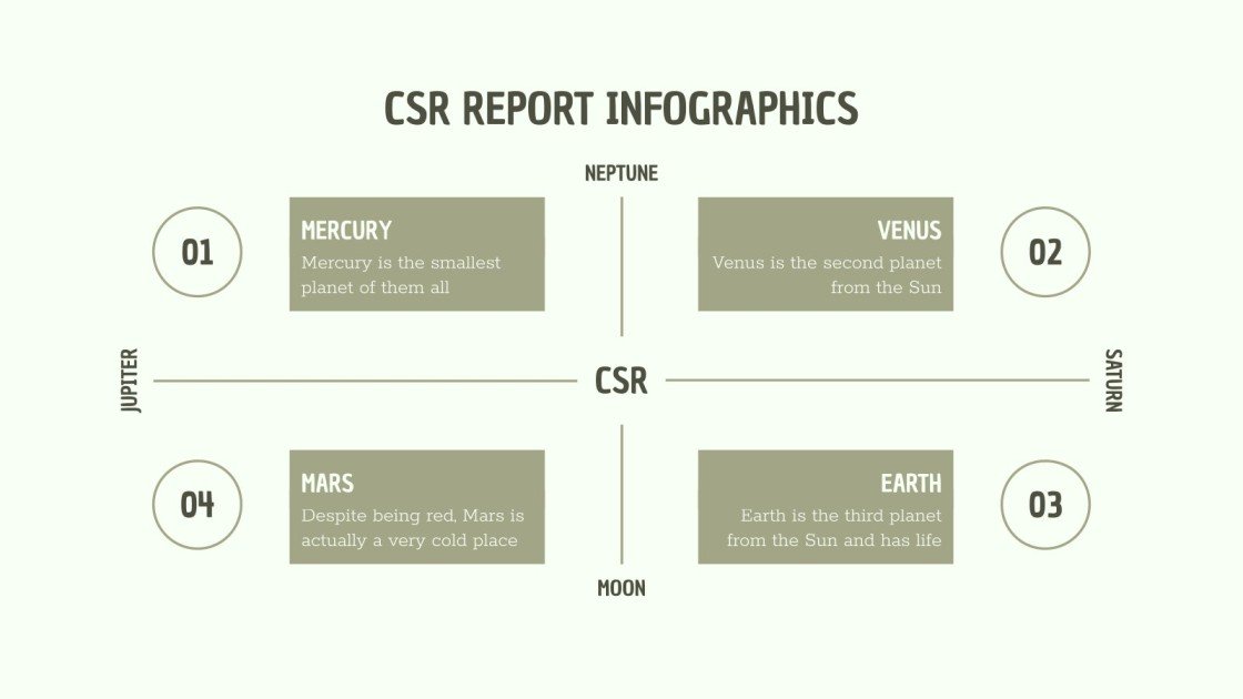 CSR Report Infographics Presentation