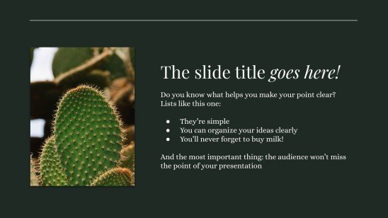 Minimalist Cactus Theme Presentation