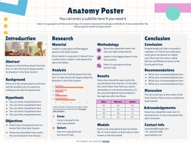 Anatomy Poster for Elementary Presentation