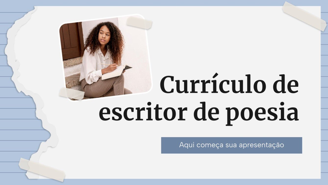 Plantillas gratis para Google Slides y PPT sobre poesía