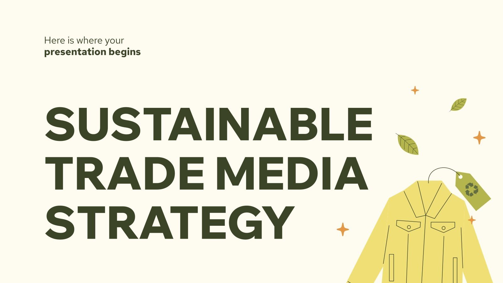 Sustainable Trade Social Media Strategy Presentation