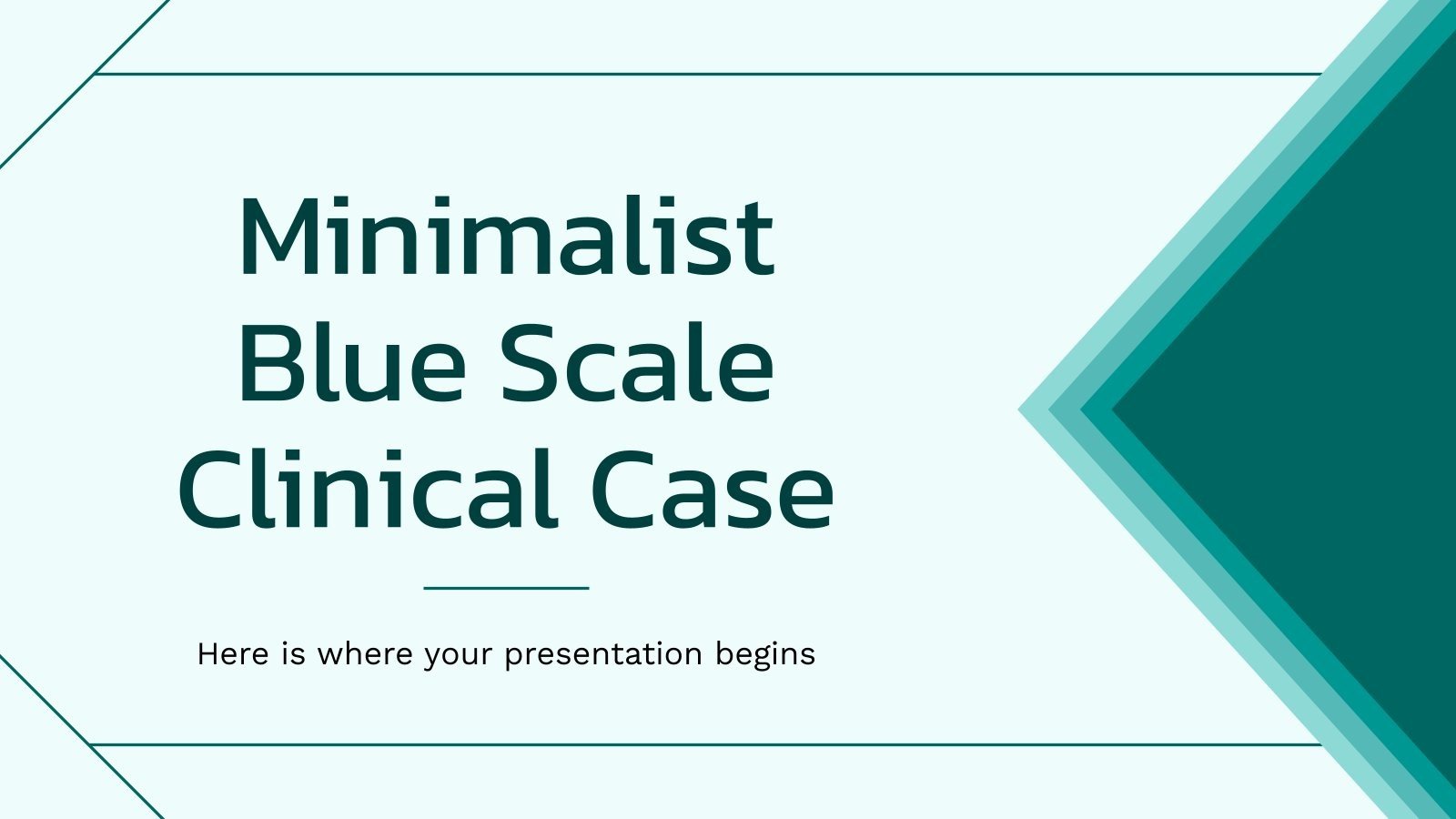 Minimalist Blue Scale Clinical Case Presentation