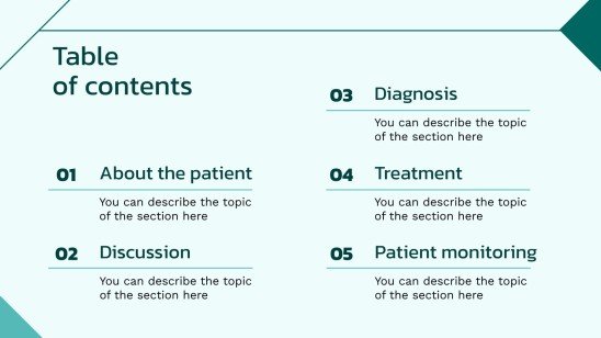 Minimalist Blue Scale Clinical Case Presentation