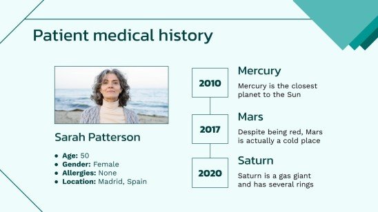 Minimalist Blue Scale Clinical Case Presentation
