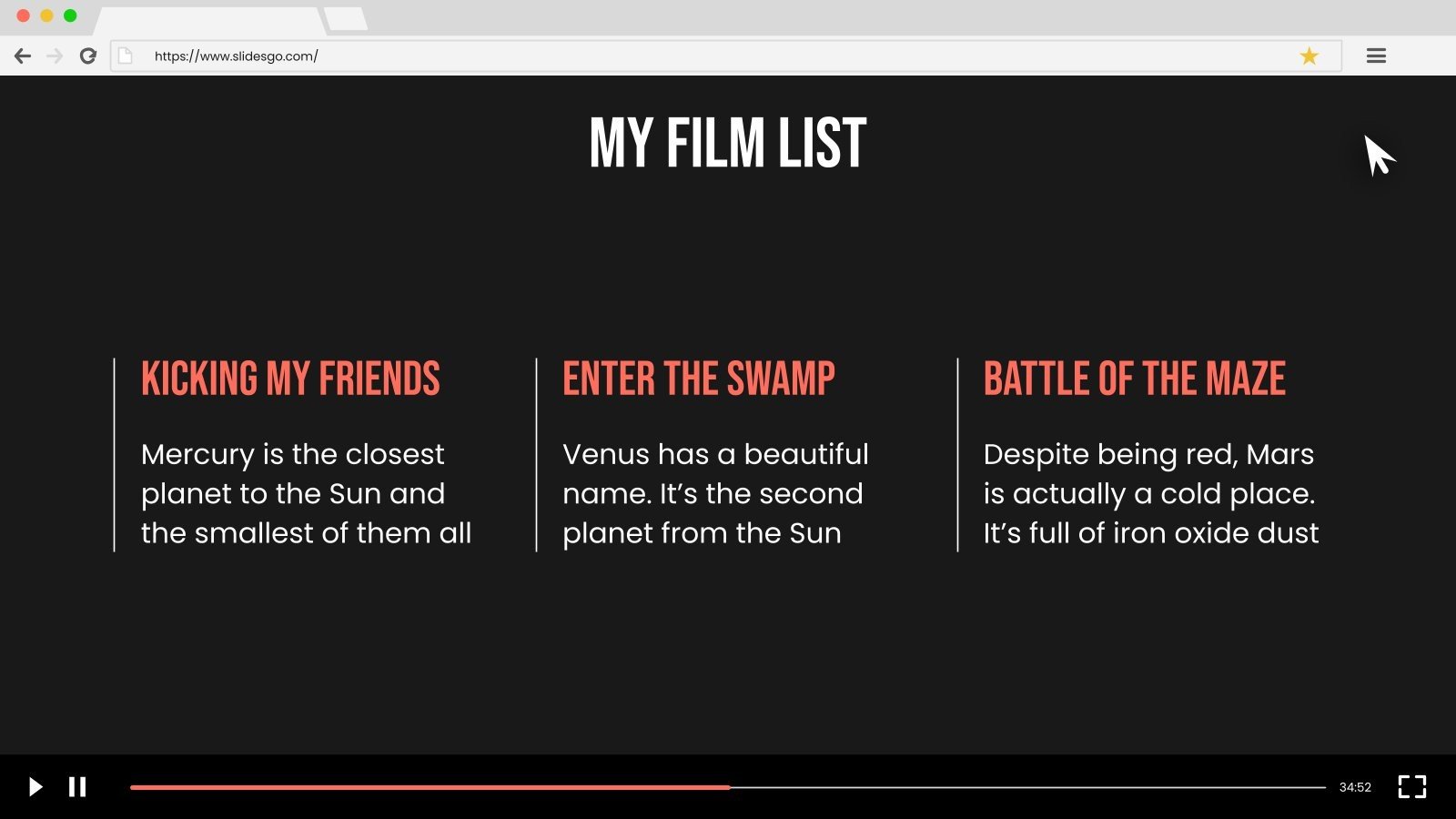 Wrapped TV Series I Watch Presentation