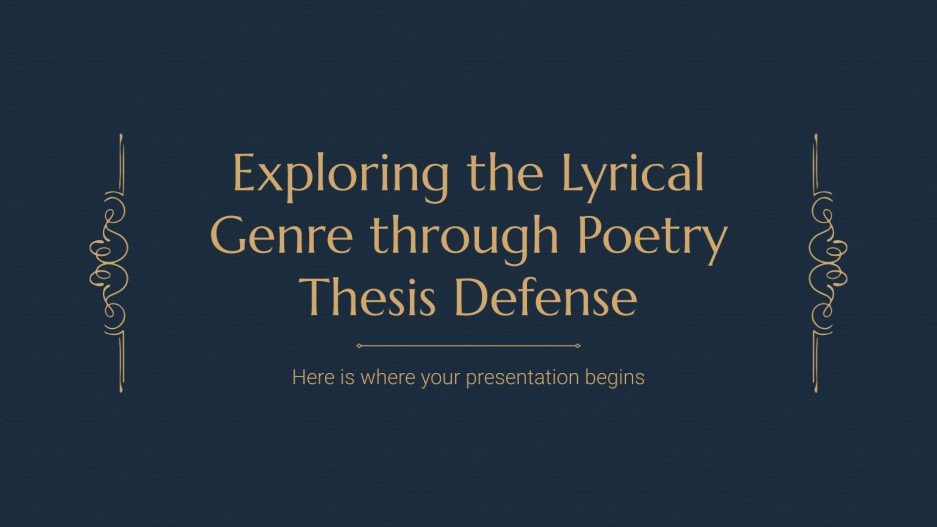 Plantillas gratis para Google Slides y PPT sobre poesía