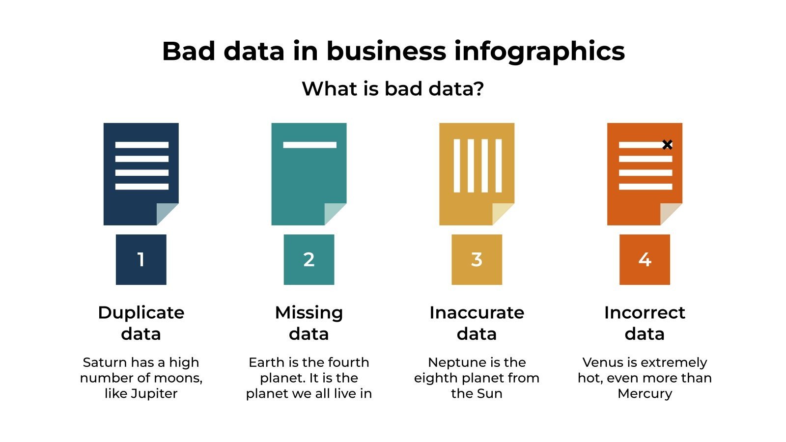 Bad Data in Business Infographics Template